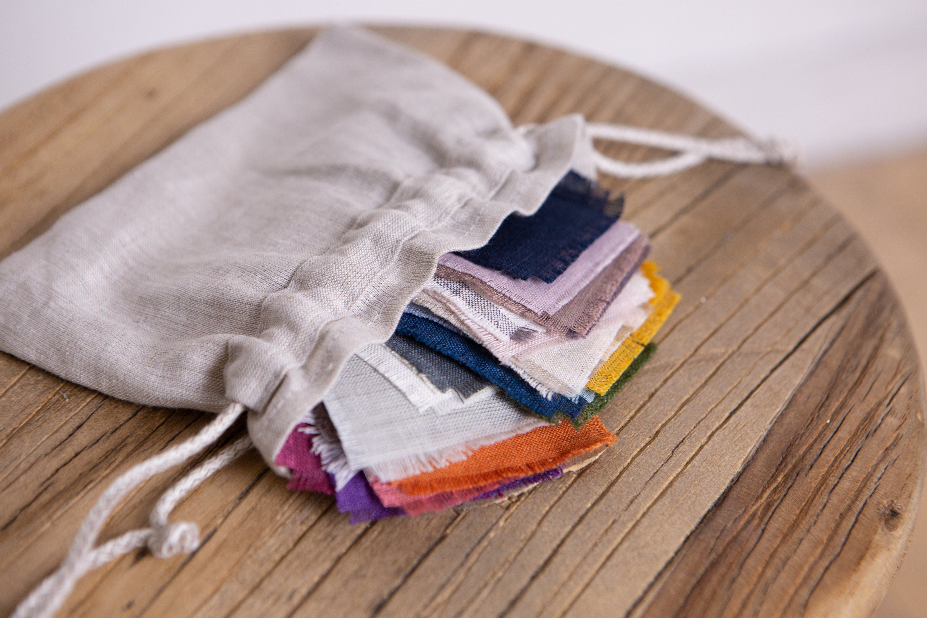 Organic Linen Fabric Samples for Home Textile. OEKO-TEX certified ...
